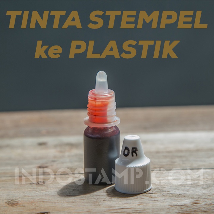 Jual tinta STEMPEL PLASTIK PERMANENT 5ML KHUSUS STEMPEL FLASH STAMP ...