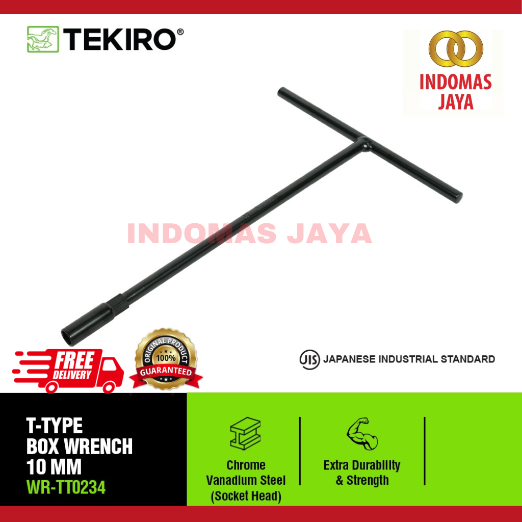 Jual TEKIRO T-TYPE SOCKET 10 MM / KUNCI SOK T HITAM / TOOLS - ALAT ...