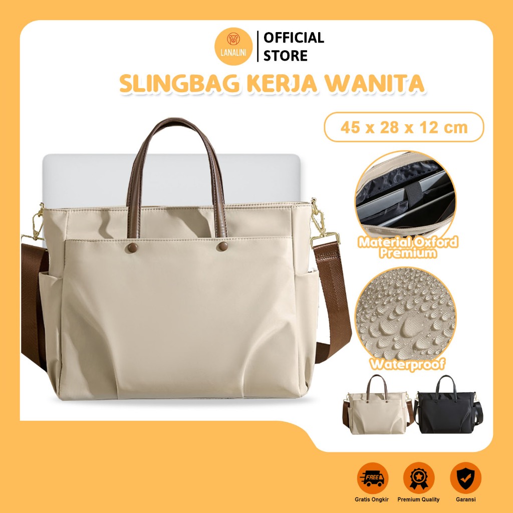 Jual Tas Selempang Wanita Kerja Kantor Tali Jinjing Shoulder Bag Import ...