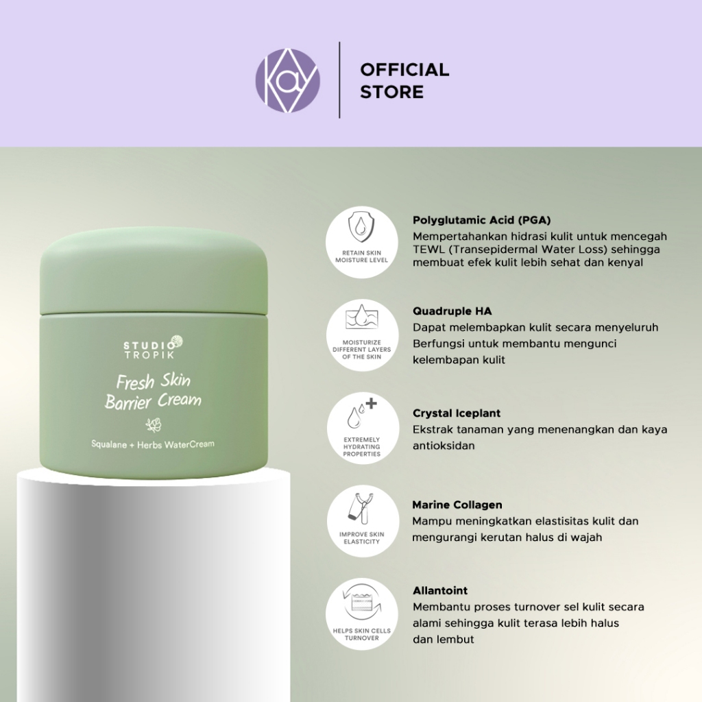Jual Studio Tropik Fresh Skin Barrier Cream | Shopee Indonesia