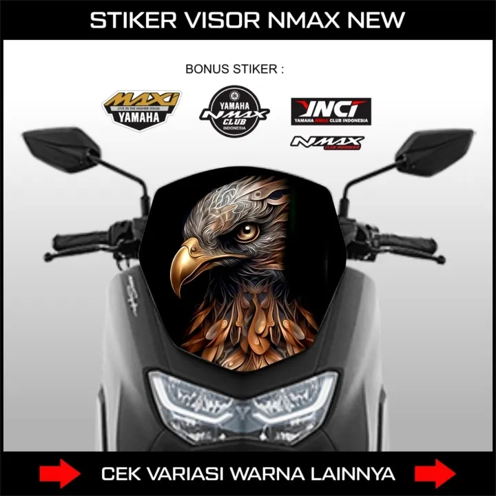 Jual STIKER VISOR NMAX 155 BARU / STICKER DECALS VISOR DEPAN ALL NEW ...
