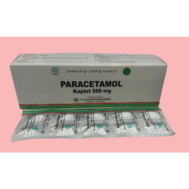 Jual PARACETAMOL 500MG PER BOX ISI 10 STRIP (INTIJAYA META) | Shopee ...