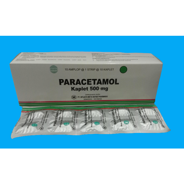 Jual PARACETAMOL 500MG TABLET PER BOX ISI 10 STRIP (INTIJAYA META ...