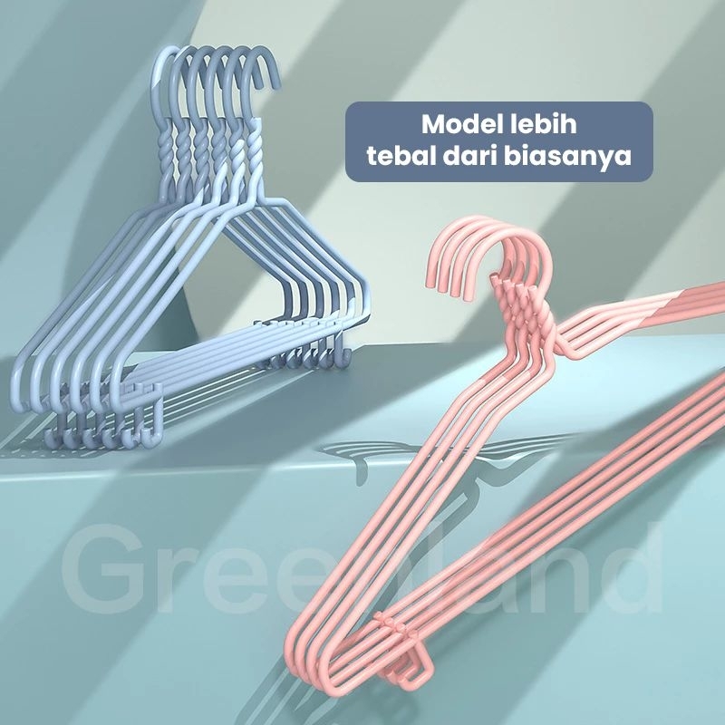 Jual HANGER MINISO BLUE AND PINK BESI ISI 6 PCS | Shopee Indonesia