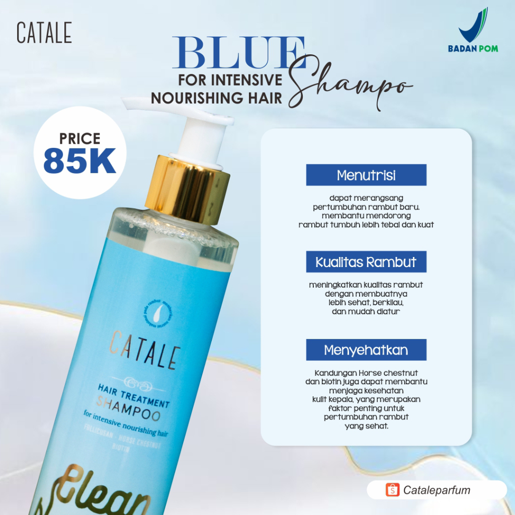 Jual CATALE Hair Treatment Shampoo For Intensive Nourishing Hair | 200 ...