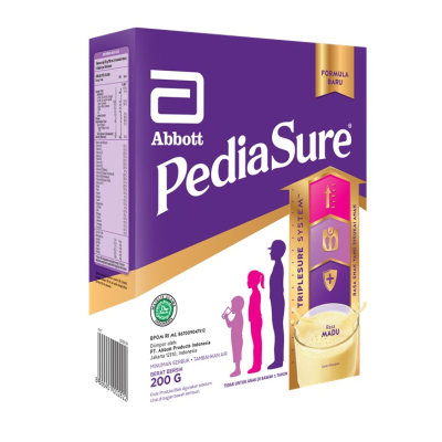 Jual PediaSure Triplesure Susu Formula Pertumbuhan Anak Madu 200g | Shopee Indonesia
