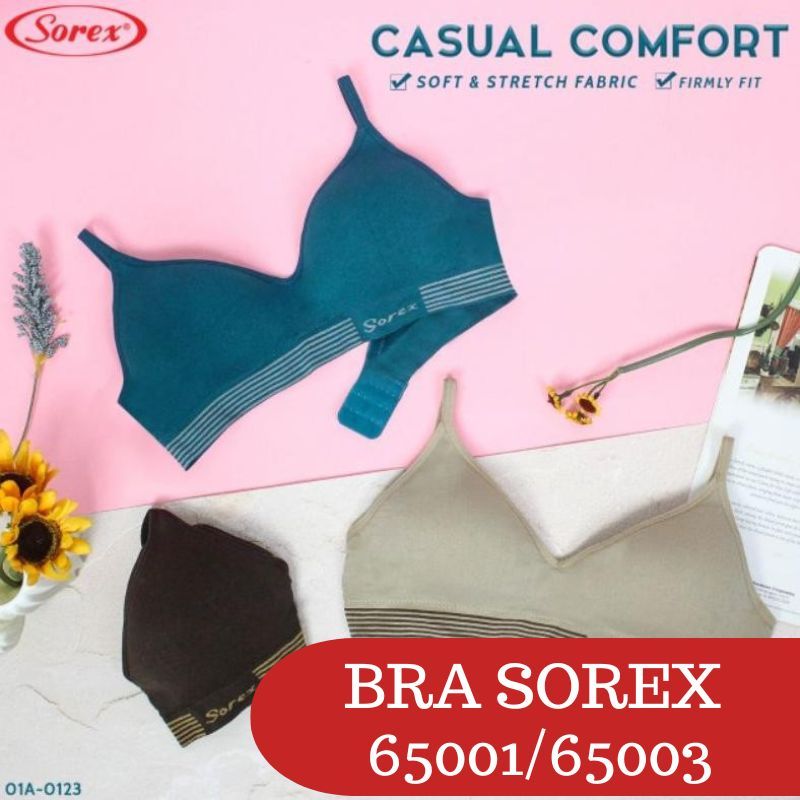 Jual RC BH SPORT/BRA SOREX BUSA TIPIS TANPA KAWAT ART 65001/65003 | Shopee Indonesia
