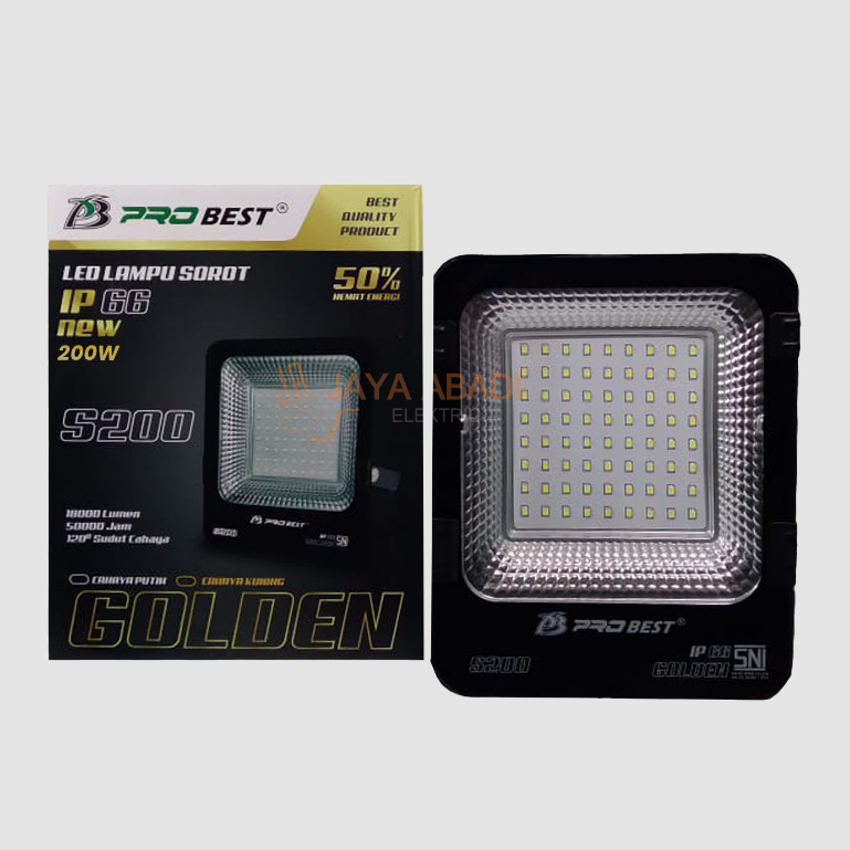 Jual Lampu sorot led 200 watt probest golden lampu sorot led tembak 200 w super bright | Shopee ...