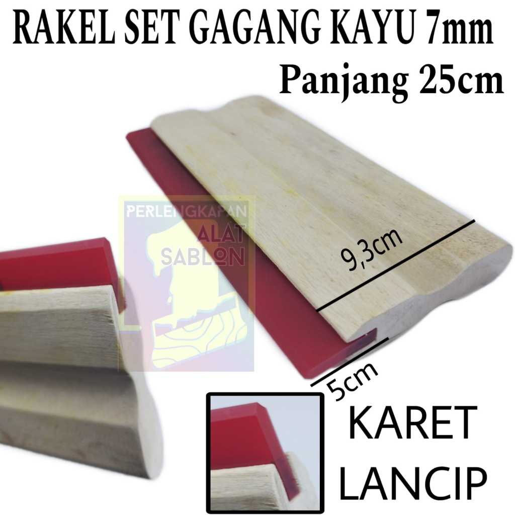 Jual RAKEL MERAH LANCIP 7MM SET GAGANG KAYU P. 25CM | Shopee Indonesia