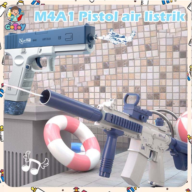 Jual Pistol Air Berulang Listrik Majalah Ganda Mainan Pistol Air ...