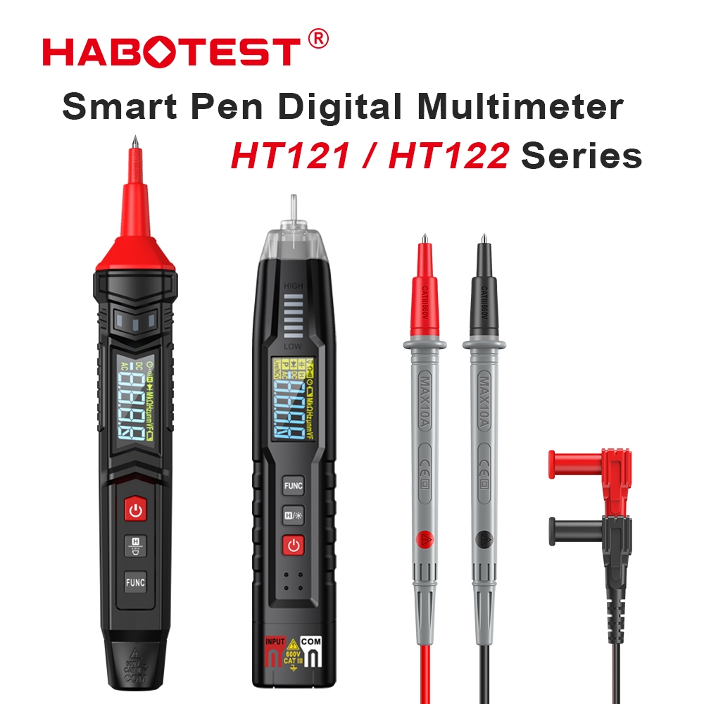 Jual HABOTEST HT121 HT122 Pena Uji Digital DC/AC Multimeter 600V ...