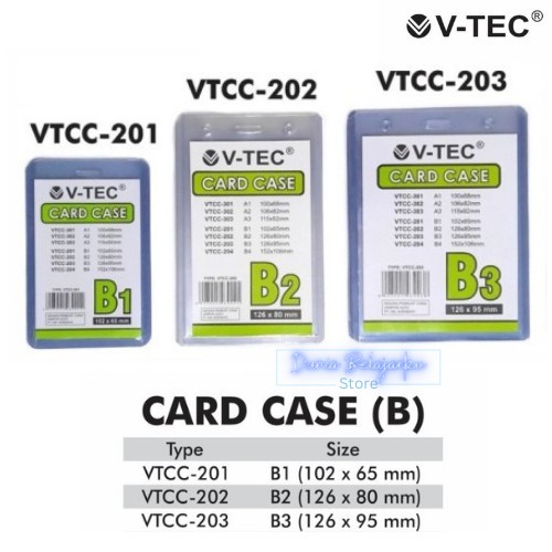 Jual Mika Id Card Ukuran B1 B2 B3 Plastik Nametag V-TEC ID Card Satuan | Shopee Indonesia