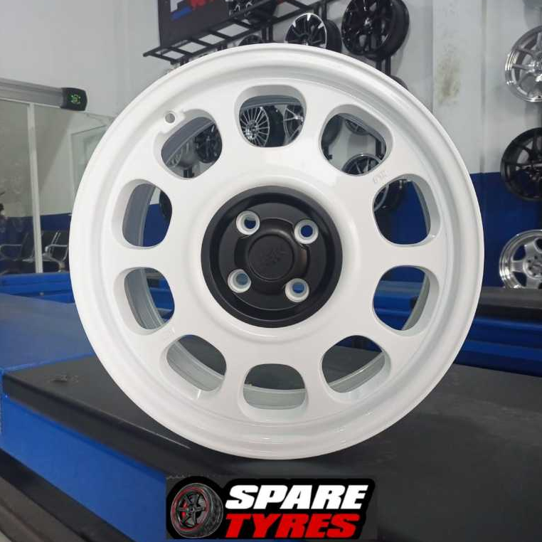 Jual Velg Mobil Racing Ring 17 KLG 4278 HSR R17 Lebar 75 Pcd 4x100 ET42 Warna WHITE | Shopee ...