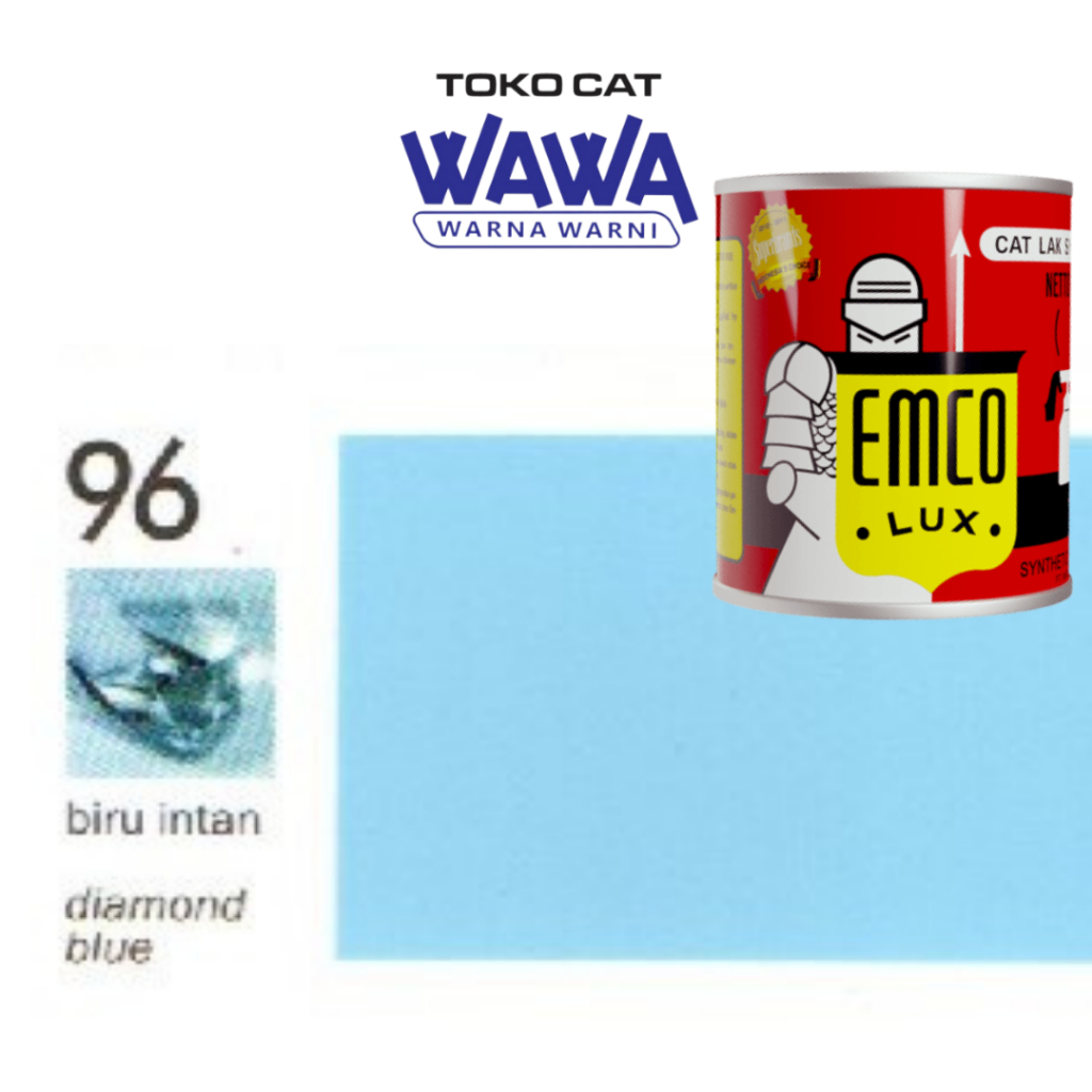 Jual Emco Lux cat kayu dan besi sintetis BIRU INTAN 96_ 1kg | Shopee ...