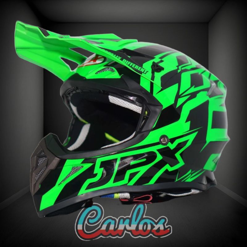 Jual Helm Trail Cross Original JPN X12 SNI Khusus Remaja- Dewasa ...