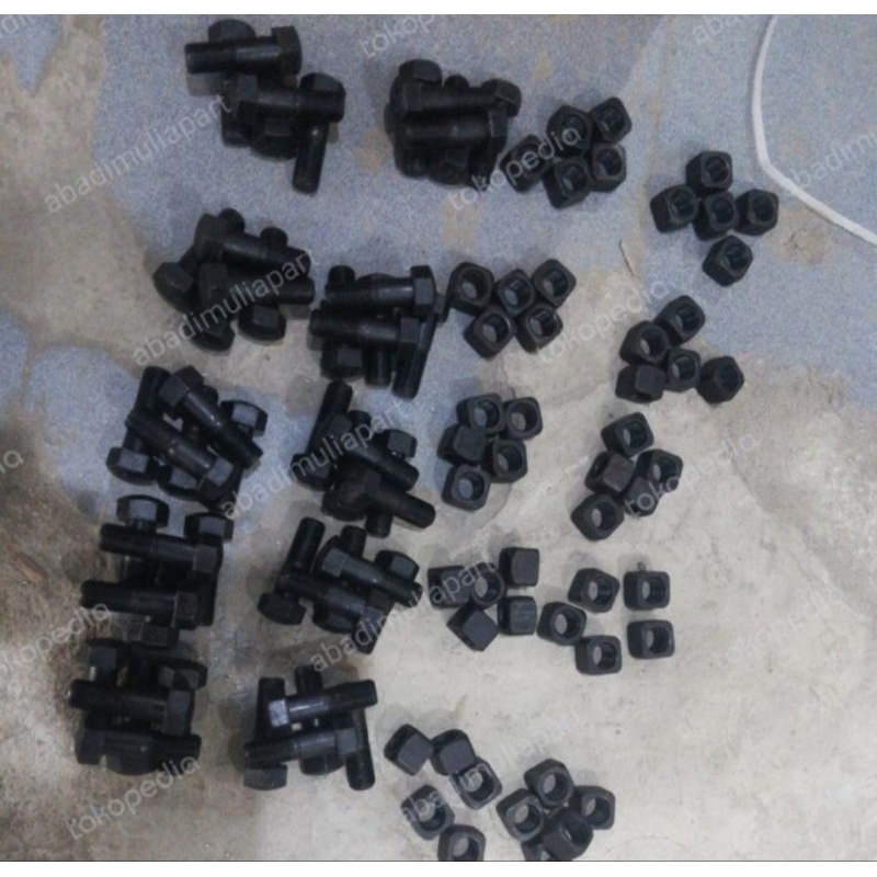 Jual Baut nut bolt shoe track Komatsu PC200, Hitachi EX200, Zaxis Zx ...