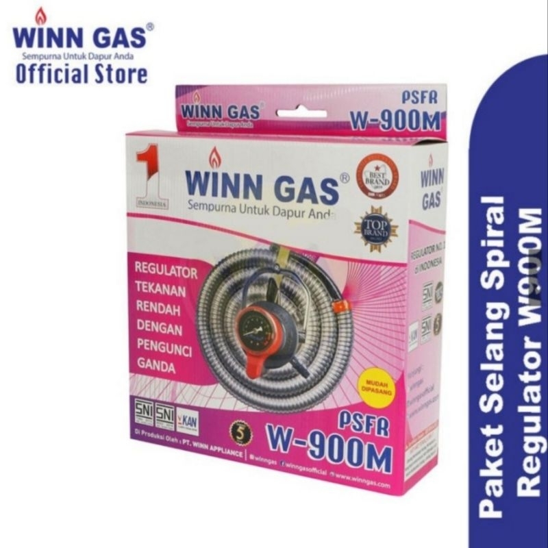 Jual Regulator Selang Winn Gas W 900M / W900 M / Selang Paket Regulator ...