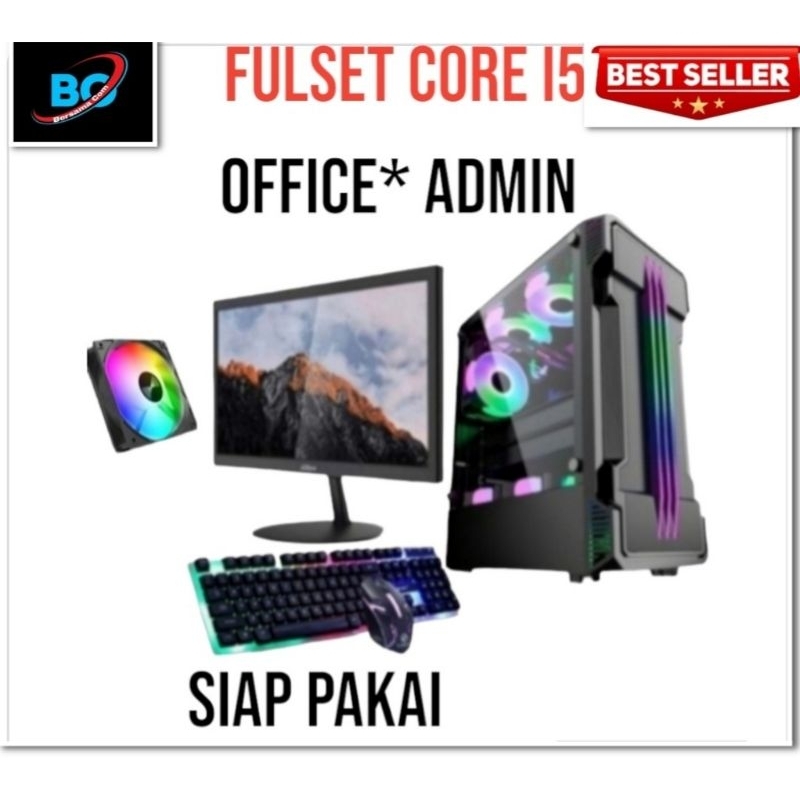 Jual Full Set Murah Intel Core I5 Ram 8GB SSD 120GB HDD 500GB LED 19" Cocok Buat Office Siap ...