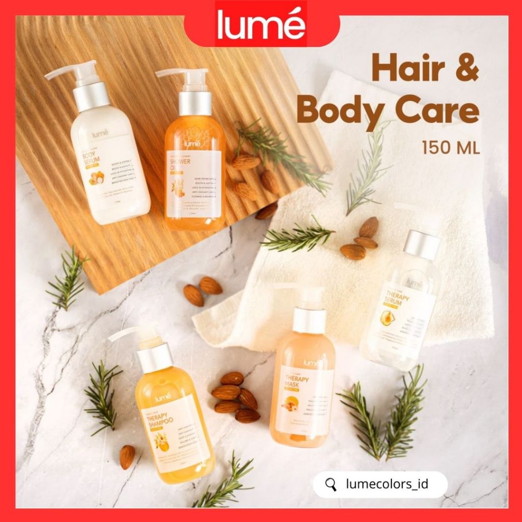 Jual LUME SHAMPOO HAIR MASK SHOWER OIL BODY SERUM LUMECOLORS SHAMPOO ...