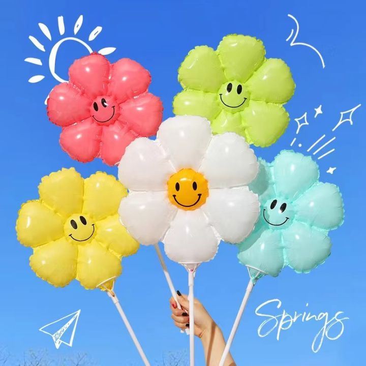 Jual Bunga Daisy Balon Bunga Matahari Balon Balon Huruf Balon Latex ...