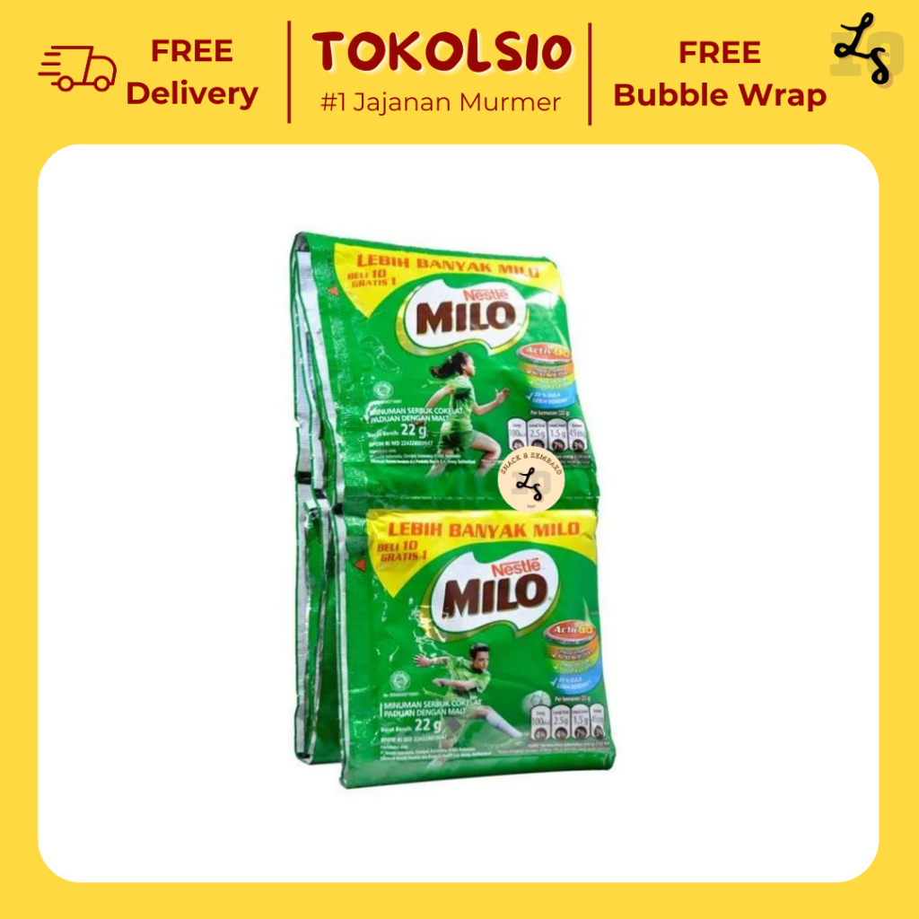 Jual Milo Activ Go Renceng 22gr isi 10 pcs | Shopee Indonesia