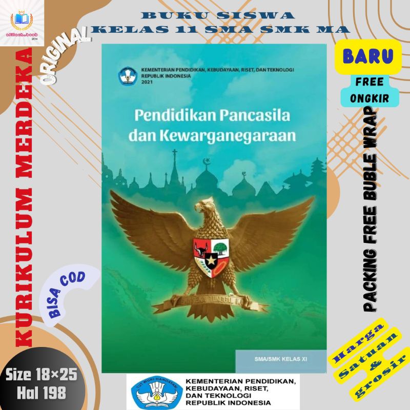 Jual Buku Siswa Pendidikan Pancasila dan Kewarganegaraan PPKn Kelas 11 SMA SMK MA Kurikulum ...
