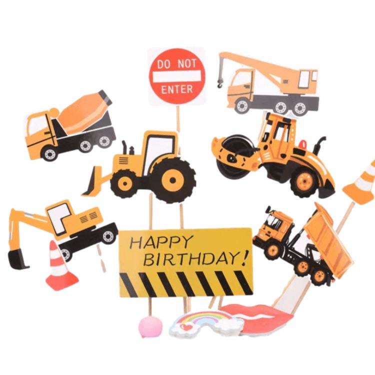 Jual TOPPER KUE HIASAN CAKE ULANG TAHUN PESTA KONTRUKSI EXCAVATOR ...