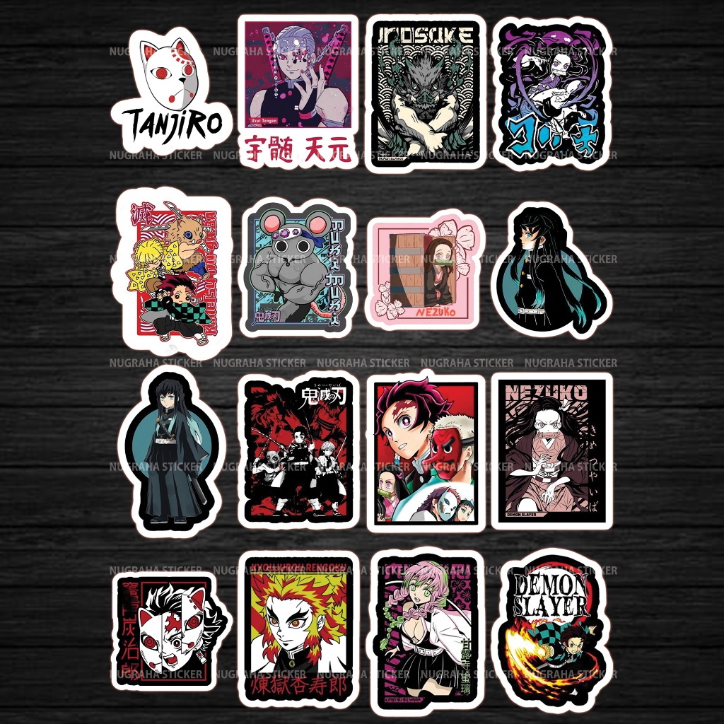 Jual 368 PCS Sticker Yoriichi Tsugikuni Demon Slayer - Yoriichi ...