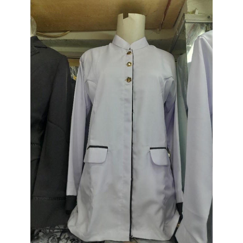 Jual Baju dinas putih kancing 3 garuda/baju putih wanita ASN | Shopee ...
