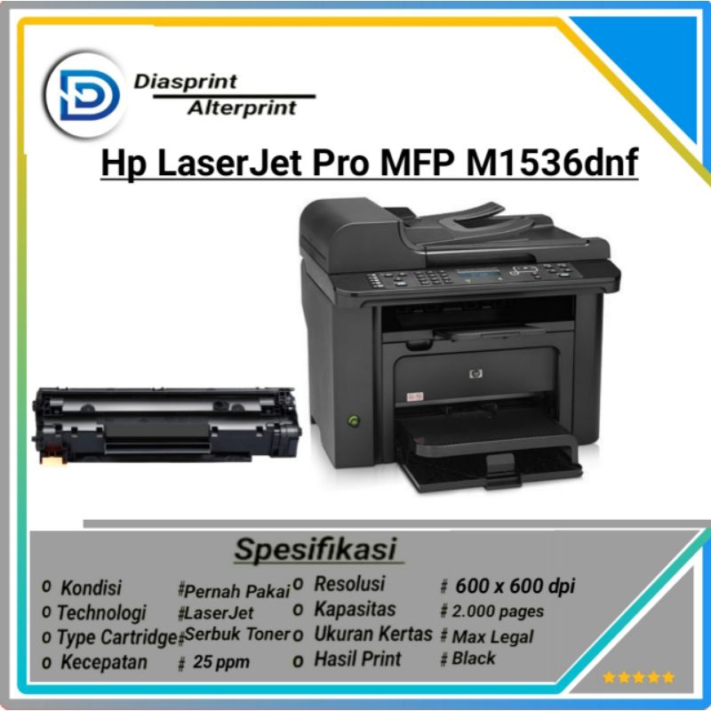 Jual Hp Laserjet M1536dnf MFP (Print,Scan,Copy-F4 Adf-) | Shopee Indonesia