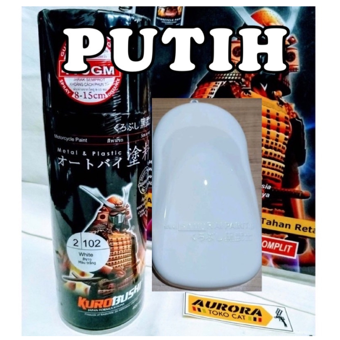 Jual Pilox Samurai White 102 Cat Pilok Putih Mengkilap Tahan Bensin 400ml | Shopee Indonesia