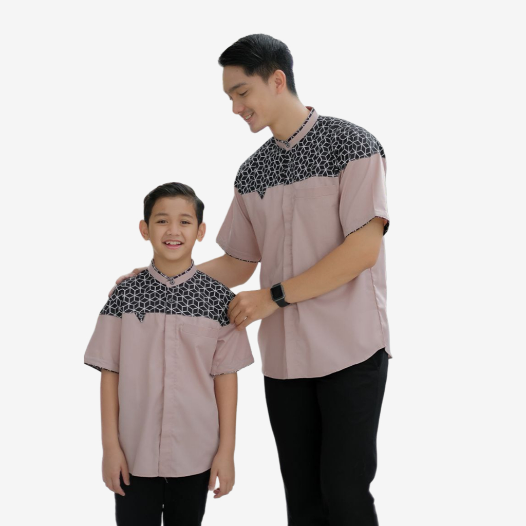 Jual BARS CLOTH.CO Baju Koko Couple Ayah Dan Anak Laki Laki Kemeja ...
