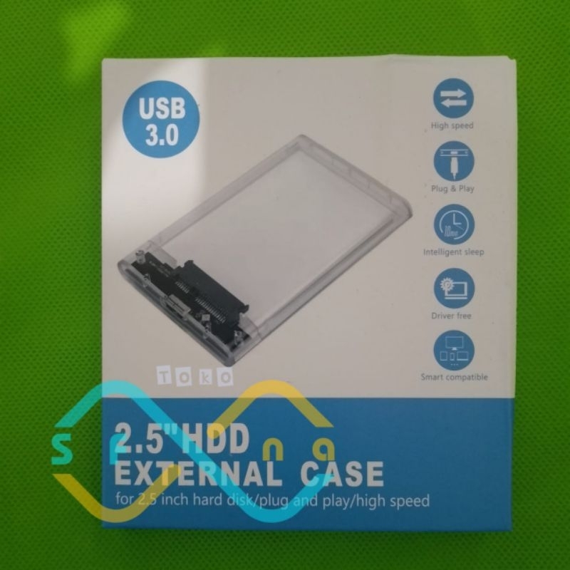 Jual HDD Enclosure Transparan Casing Hardisk Ekternal 2.5 usb 3.0 | Shopee Indonesia