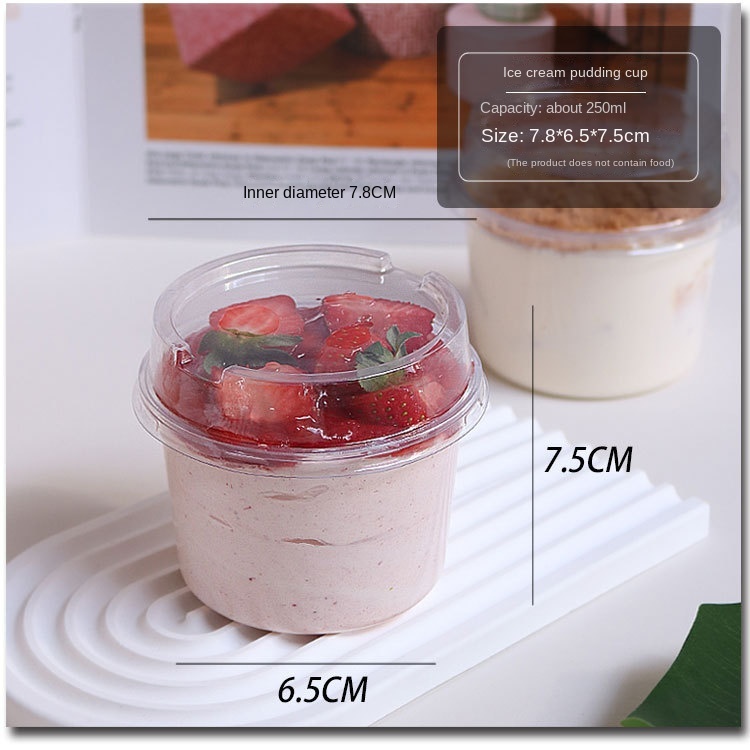 Jual SB10 10pcs korean dessert Cup Premium dessert box tiramisu puding ...