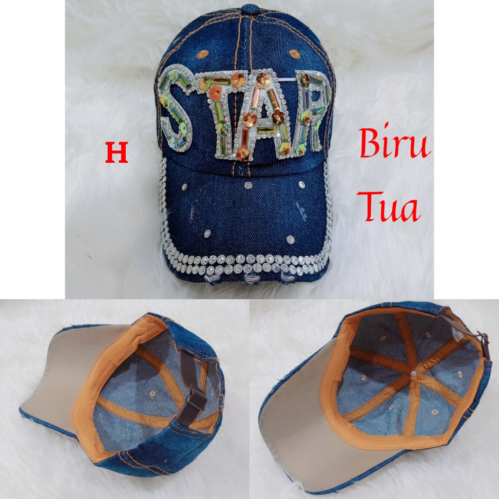 Jual Topi Baseball Fashion Motek Blink/Topi jeans import/Topi zumba ...