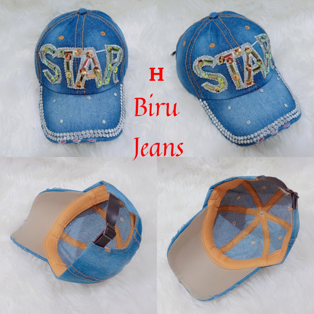 Jual Topi Baseball Fashion Motek Blink/Topi jeans import/Topi zumba ...