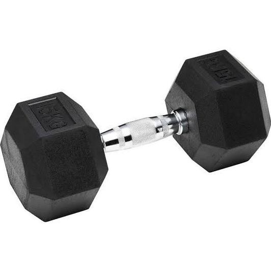 Jual Dumble barbel Rubber Hexagonal ROX 15kg | Shopee Indonesia