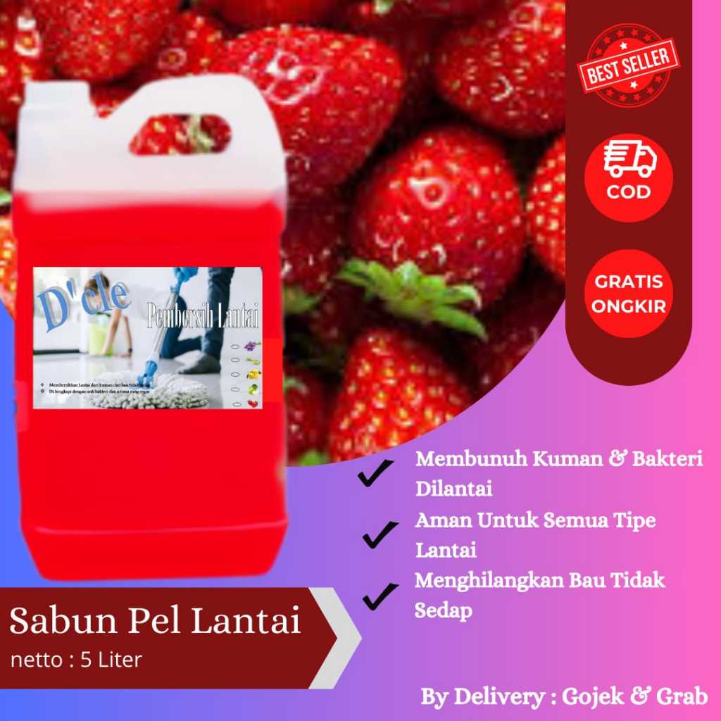 Jual Sabun Pel Lantai Strawberry - Floor Cleaner Strawberry - 5 Liter ...