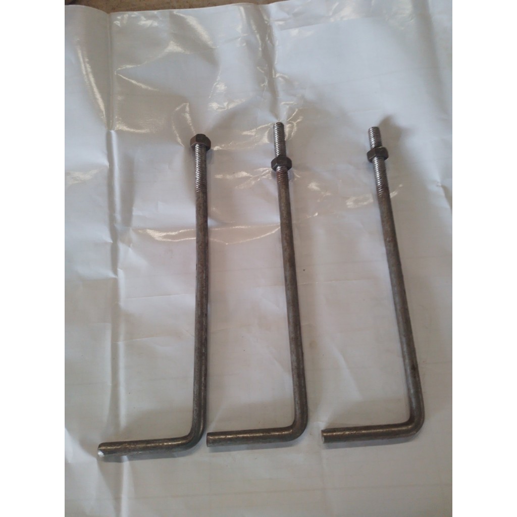 Jual Baut Angkur L 3/4" / 3/4x50 / Anchor bolt / (per pcs) | Shopee ...