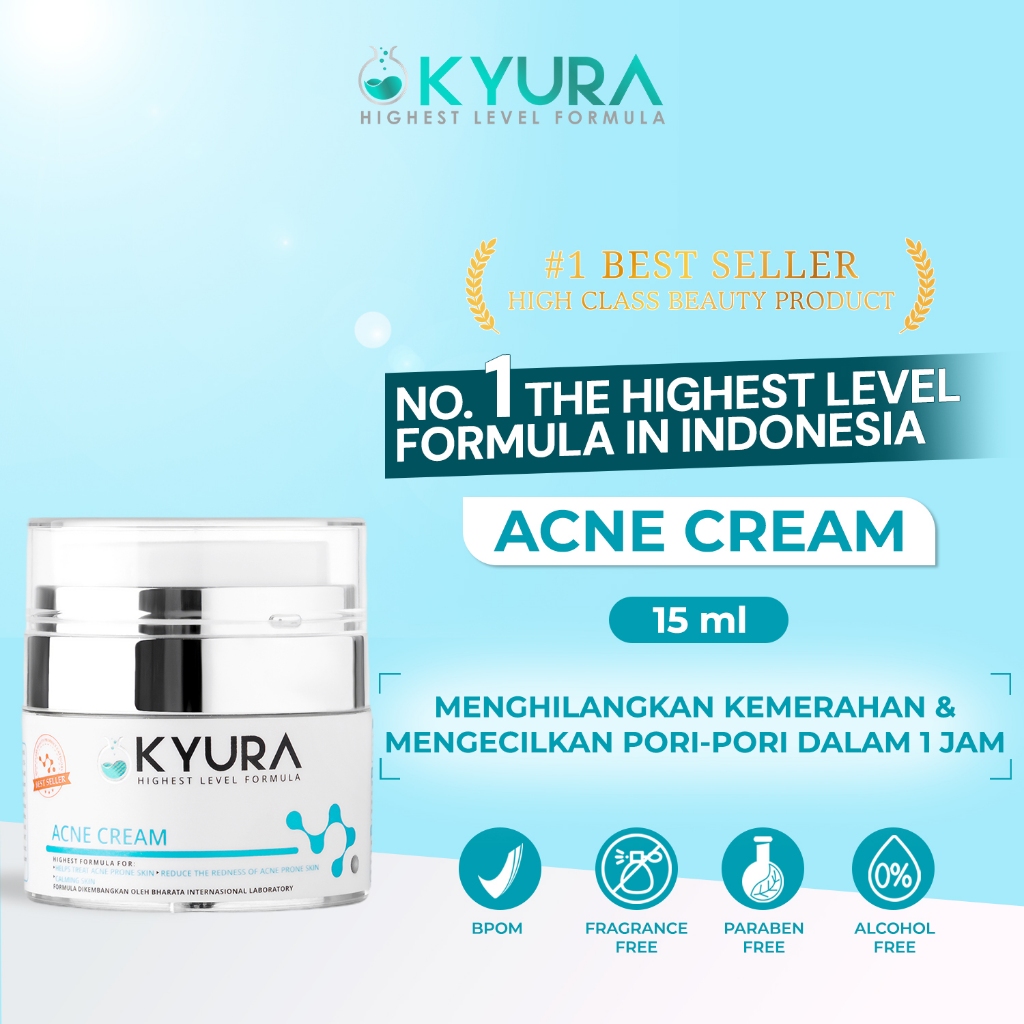 Jual 𝐊𝐘𝐔𝐑𝐀 𝐀𝐂𝐍𝐄 𝐂𝐑𝐄𝐀𝐌-Cream Jerawat- 15 ML- Meredakan kemerahan dan ...