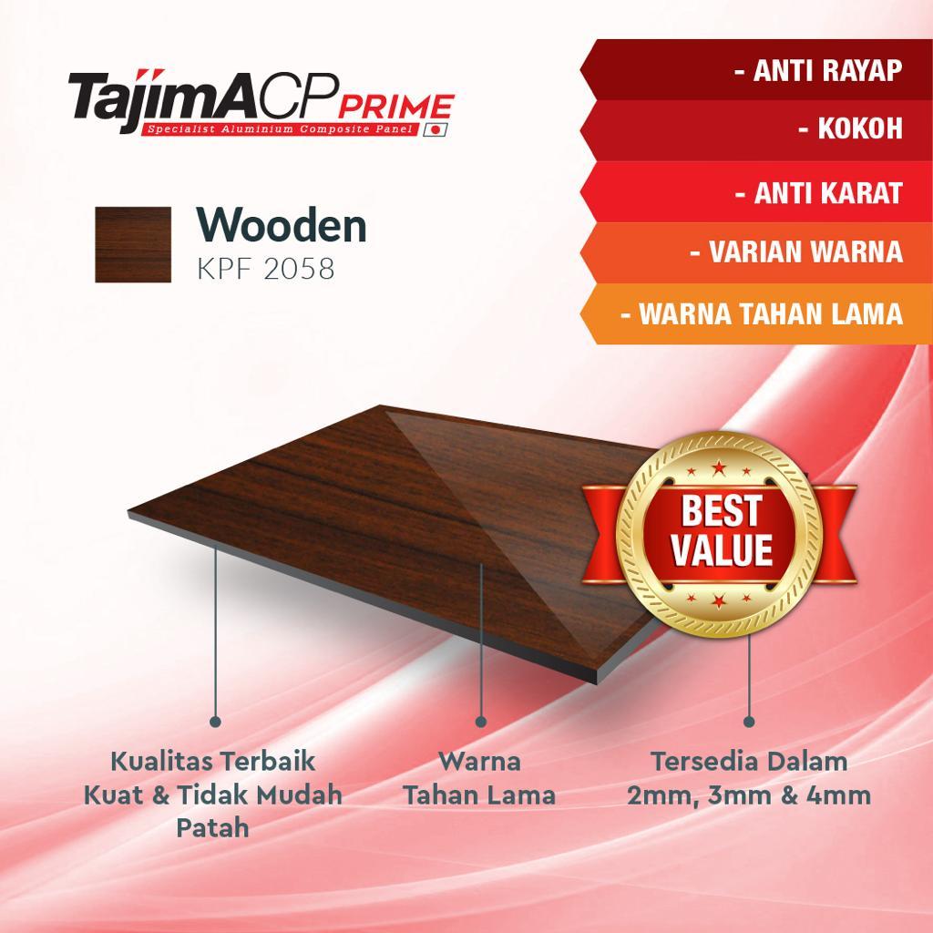 Jual ( Free Kurir Toko ) ACP TAJIMA Wooden 3mm Indoor Aluminium ...