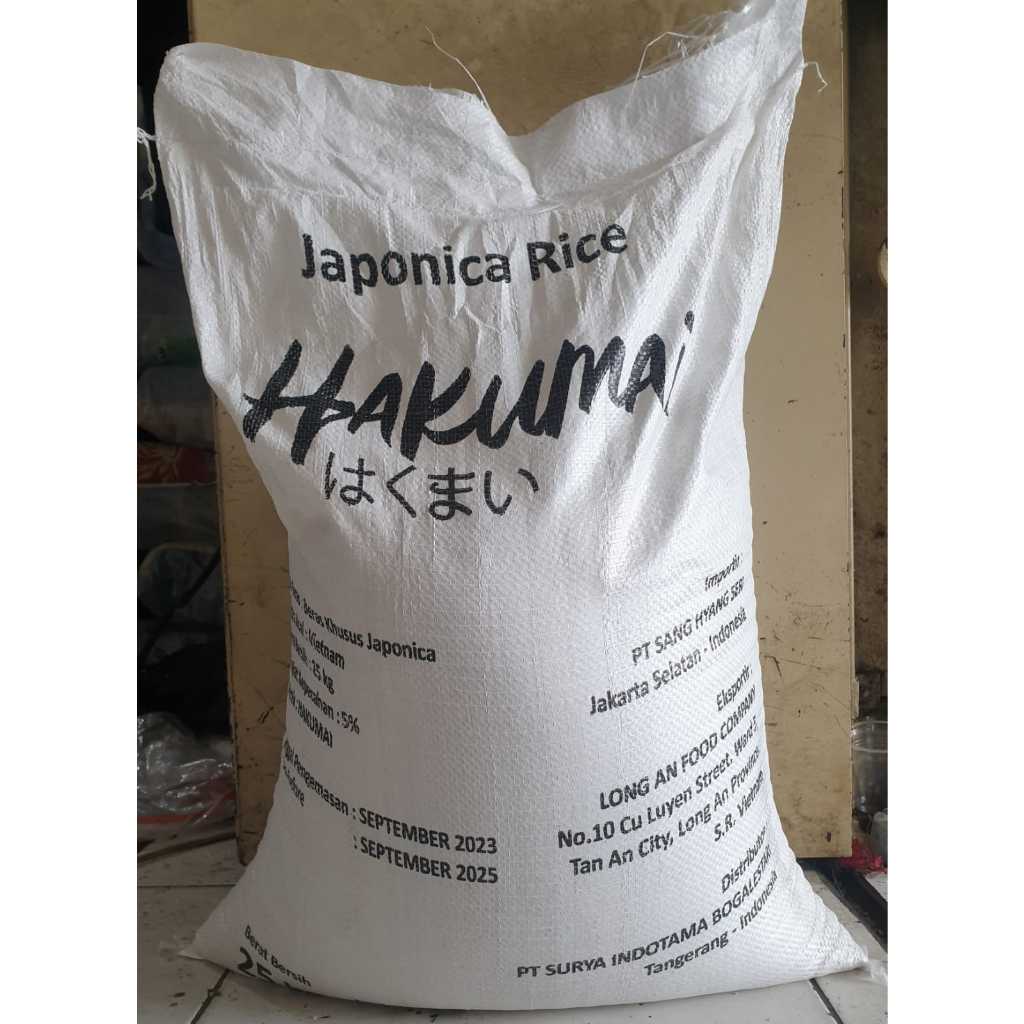 Jual BERAS JAPONICA HAKUMAI 25KG | Shopee Indonesia