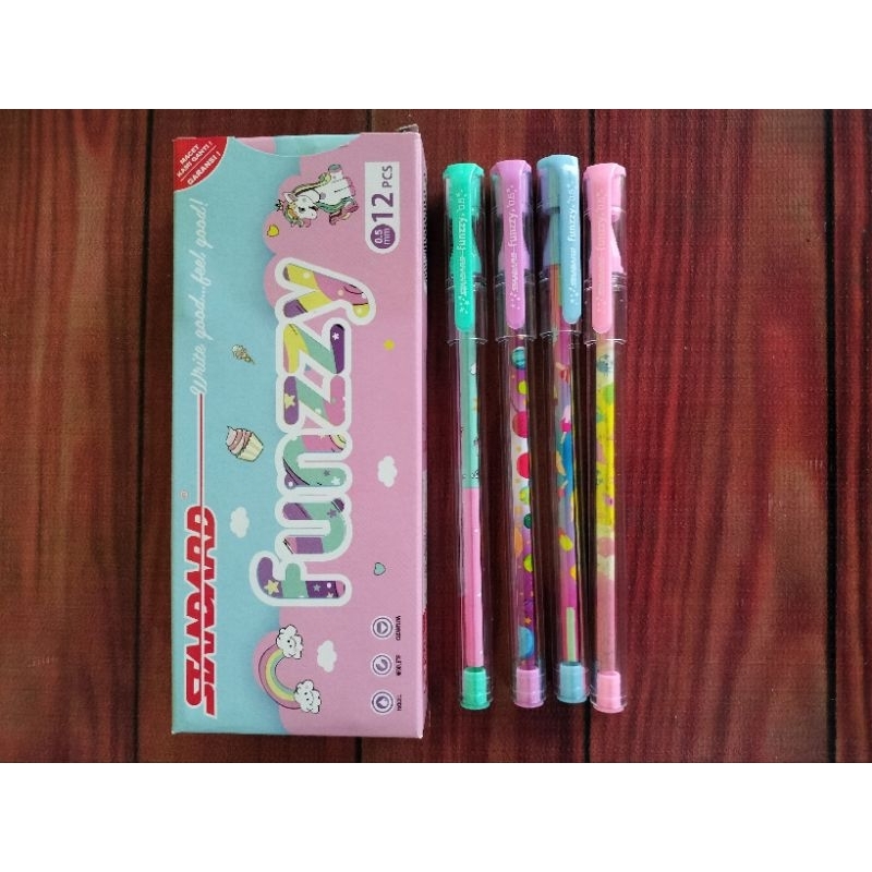 Jual Pulpen Standard Funzzy 0,5mm Tinta Hitam (per 1 kotak) | Shopee ...