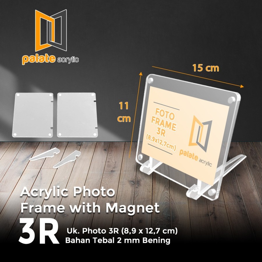 Jual FRAME PHOTO CARD KOREA MAGNET / DISPLAY AKRILIK FRAME 3R | Shopee ...