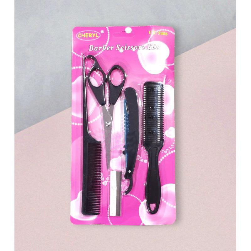 Jual GUNTING RAMBUT SET 4 IN 1 ALAT CUKUR RAMBUT GUNTING SASAK ...