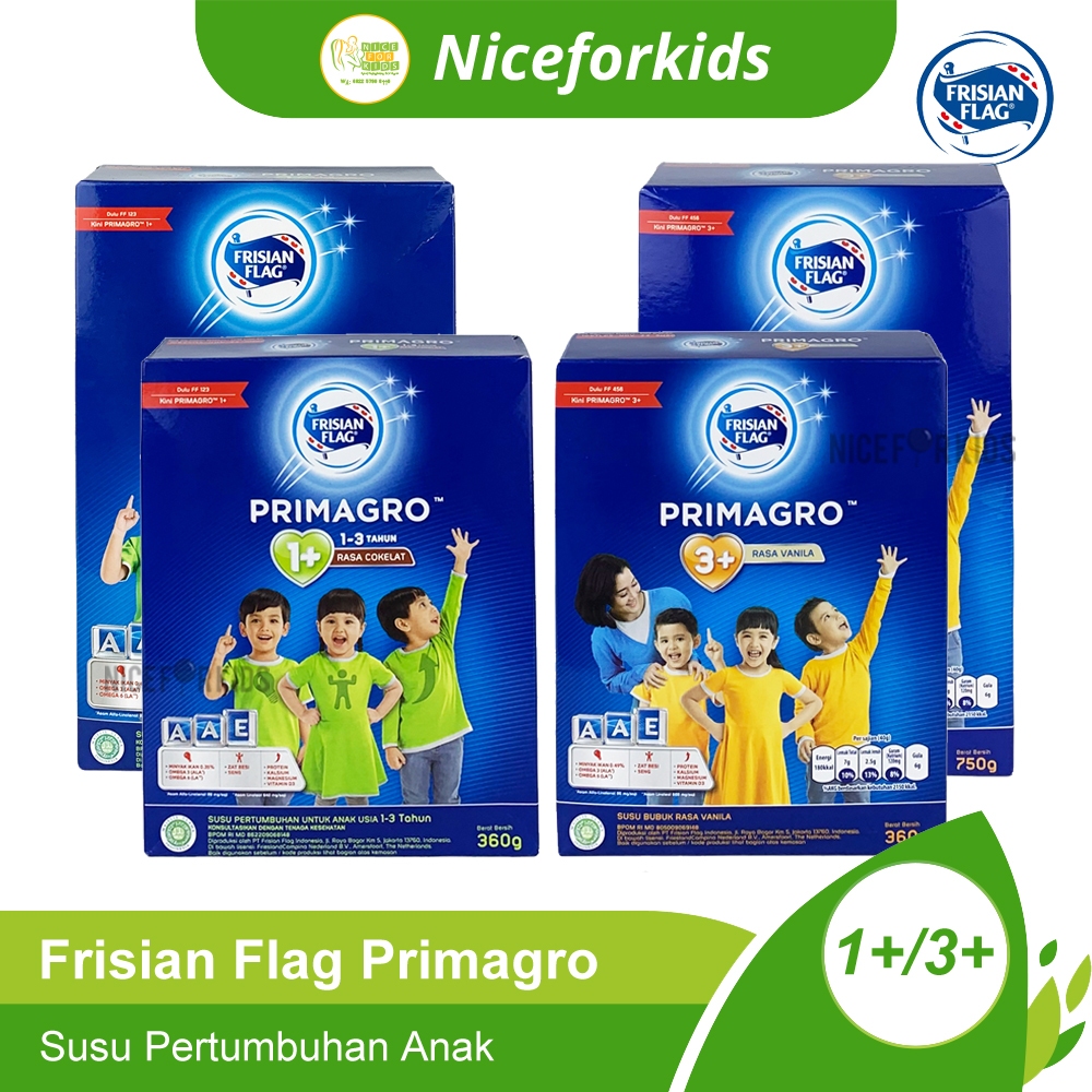 Jual Frisian Flag Primagro 1+ 3+ 360 gr 750 gr Susu Formula Pertumbuhan ...