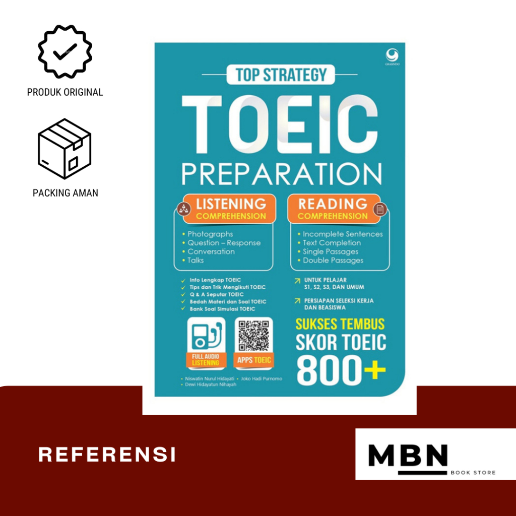 Jual BUKU TOP STRATEGY TOEIC PREPARATION - GRASINDO | Shopee Indonesia
