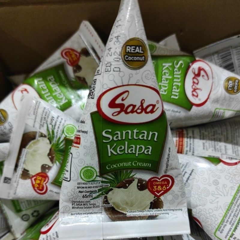 Jual santan sasa instant kemasan sachet bentuk segitiga berat 65 ml ...
