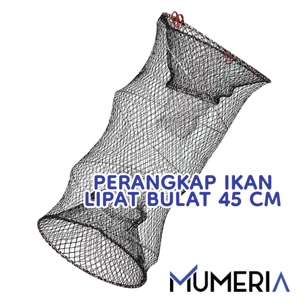 Jual Bubu Perangkap Ikan Bulat 45 cm Jebakan Jaring Jala Prangkap Lipat ...