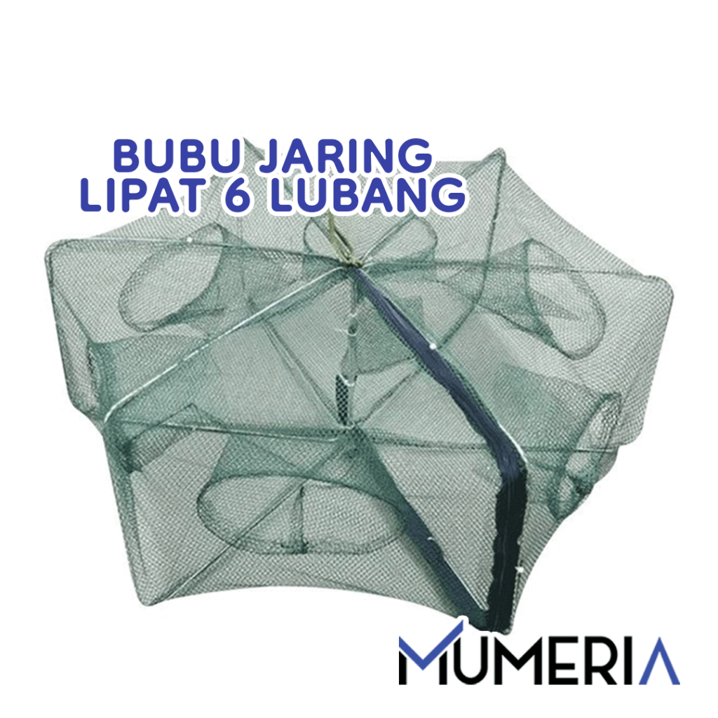Jual Bubu Perangkap Ikan 6 Lubang Jebakan Jaring Jala Prangkap Lipat ...